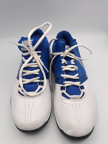 Women's Nike Air Visi Pro 5 White Blue B-ball Shoes Size 9 653772-102 S69A | eBay