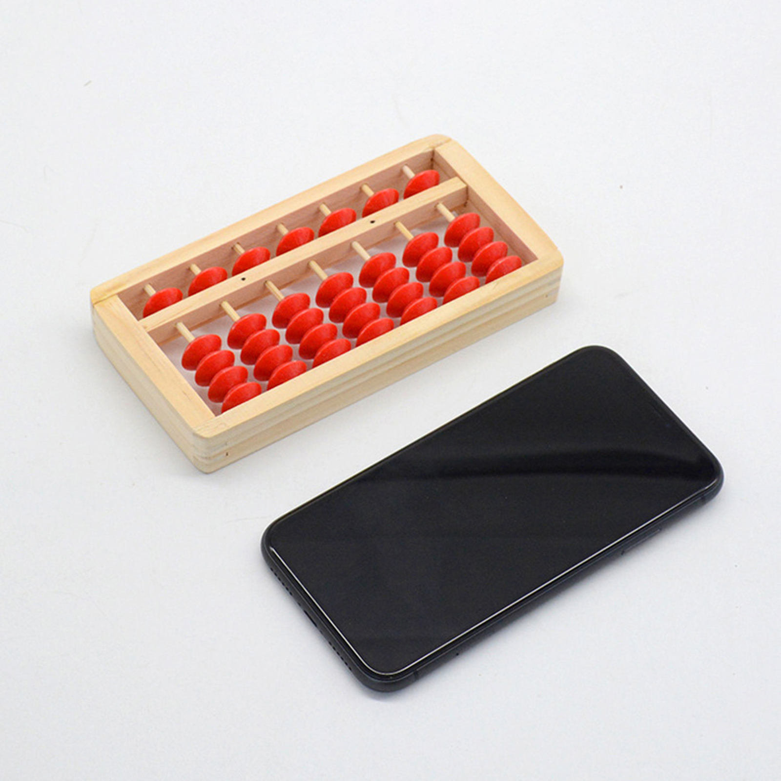 Pupil Mini Abacus Kids Wooden Portable Lightweight 7 Column Ideal Math ...