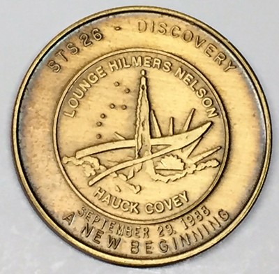 N026 NASA SPACE SHUTTLE COIN / MEDAL, DISCOVERY, STS-26 | eBay