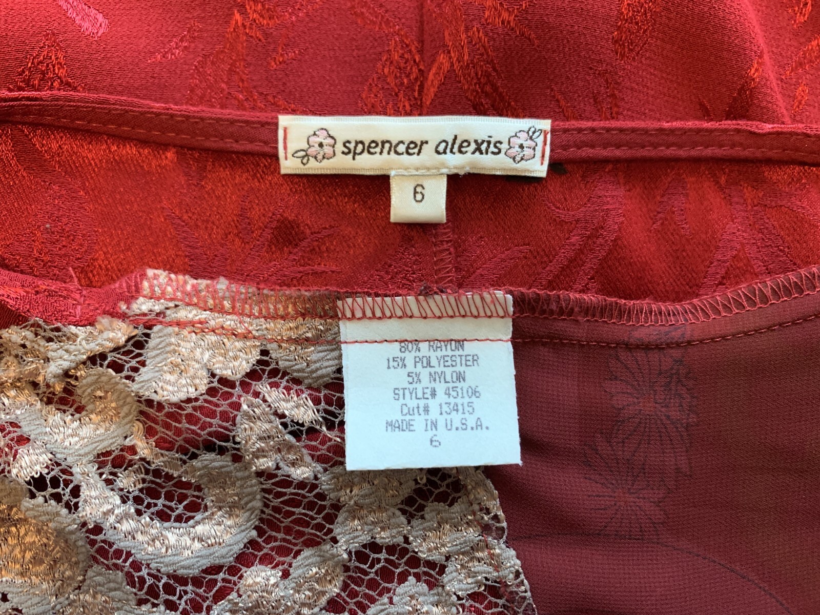 SPENCER ALEXIS Dress & Kimono Topper Blouse 2pc. Set … - Gem