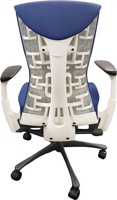 Herman Miller Embody Chair - Berry Blue Rhythm White Frame-2019 Made ...