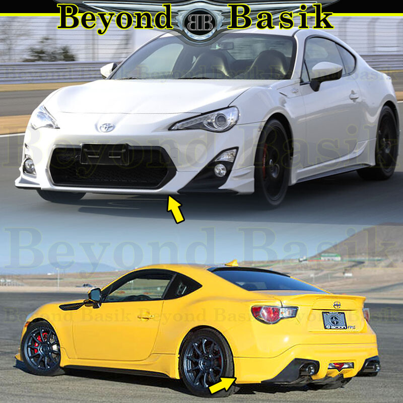 For 2013 2014 2015 2016 Scion FRS 3PC "T Style" Front Lip+Rear Diffuser ...