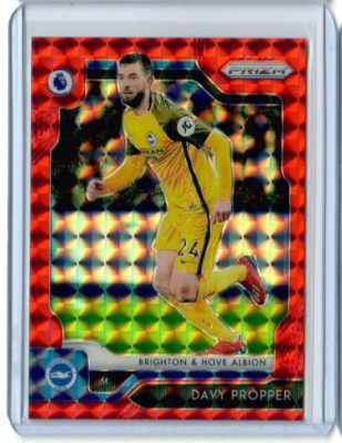 DAVY PROPPER 2019-20 Prizm Premier League #257 RED MOSAIC REFRACTOR ...