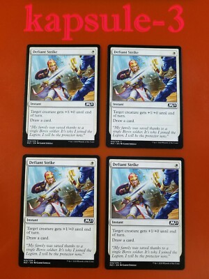 4x Defiant Strike | M21 Core Set 2021 | MTG Magic Cards | eBay