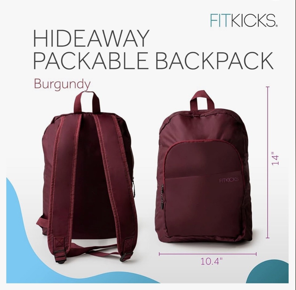 FITKICKS l Hideaway Packable Zipper Hiking Camping Outdoor Sport Travel Backpack | eBay