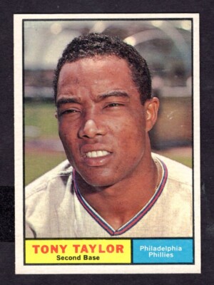 1961 TOPPS TONY TAYLOR CARD NO:411 NEAR MINT CONDITION | eBay