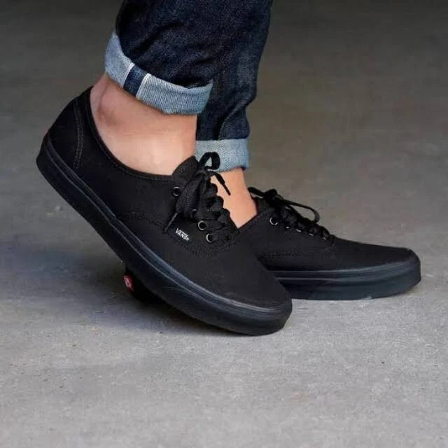 Vans Authentic Black On Feet