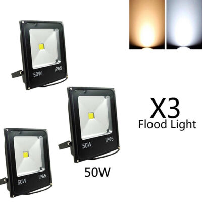3X 50W LED Flood Light Warm/Cool White Indoor 200V-240V Landscapes Lamp ...