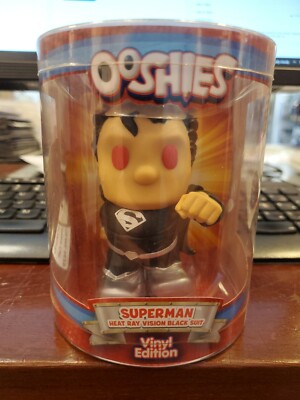 Ooshies Series 2 DC SUPERMAN- HEAT RAY VISION BLACK SUIT Vinyl Edition ...