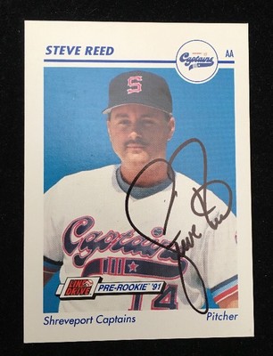 STEVE REED 1991 IMPEL Autograph Signed AUTO Baseball Card 319 GIANTS ...