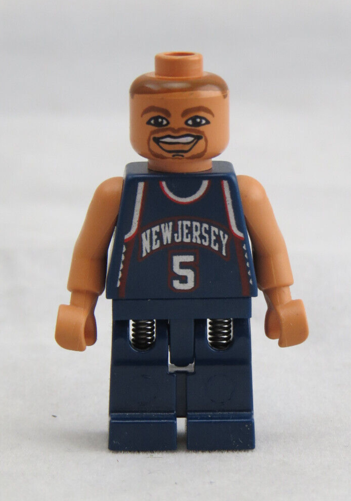 LEGO Sports NBA Basketball JASON KIDD #5 nba002 Minifigure New Jersey ...