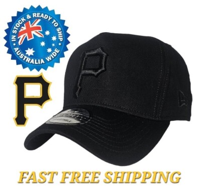 PITTSBURGH PIRATES P MLB NEW ERA 9FORTY BLACK ON BLACK SNAPBACK CAP HAT ...