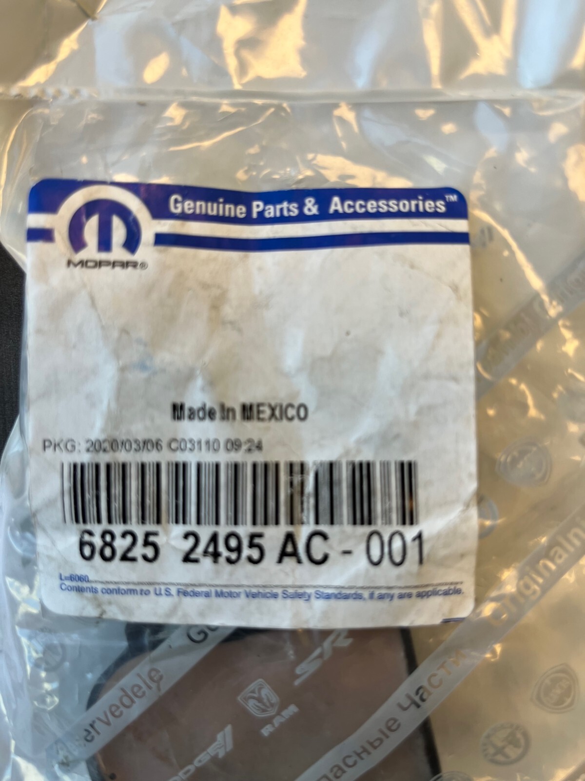 4x Original Jeep/Doge RDKS TPMS Sensor 68252495AC | eBay.de