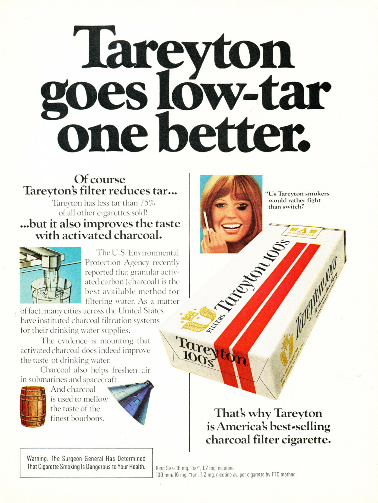 TAREYTON CIGARETTE AD #2 RARE VINTAGE OUT OF PRINT | eBay