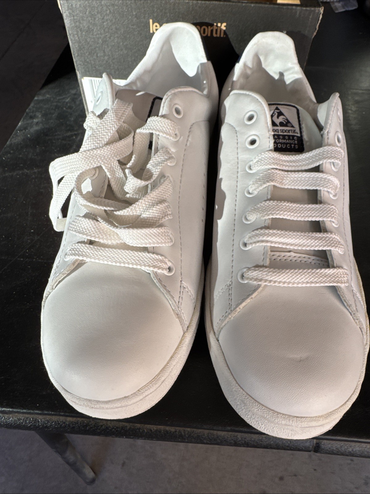 Le Coq Sportif Yannick Not USA White Navy Men 8.5 Women 10 New | eBay