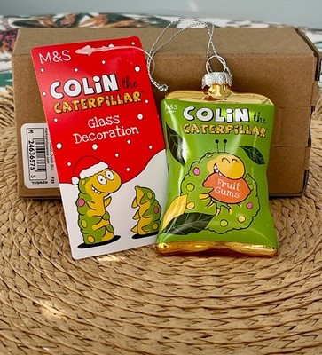 M&S Colin The Caterpillar Sweets Christmas Bauble Decoration BNWT | eBay UK