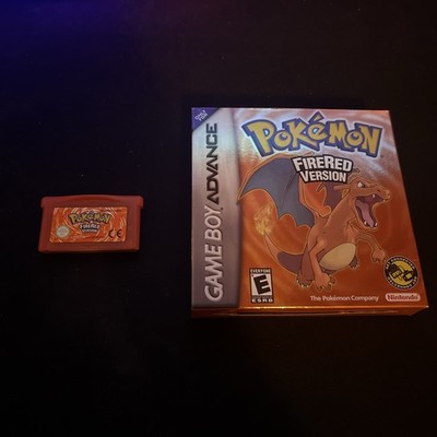 Pokemon Fire Red Version Nintendo Game Boy Advance GBA + Replacement ...