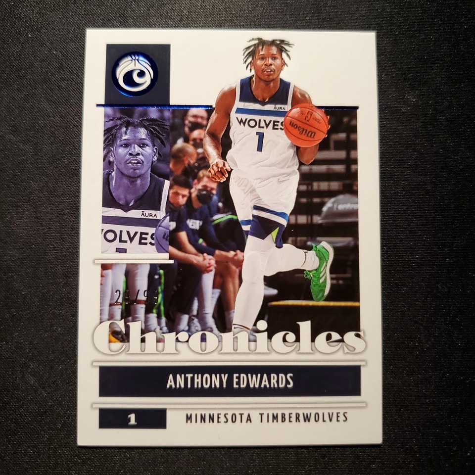ANTHONY EDWARDS ROOKIE/SERIAL NUMBERED/INSERTS CARDS LOT(3 CARDS)(TC ...