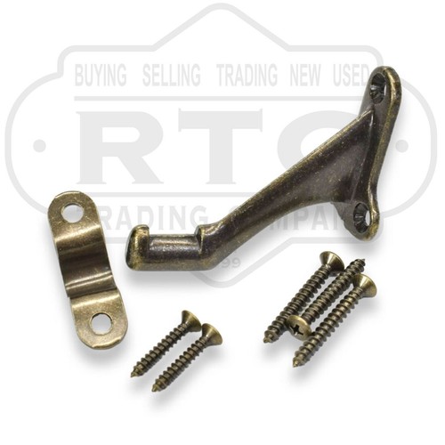 Qty. of 10 Stanley 81-9058 Handrail Brackets Antique Brass Stair Rail ...