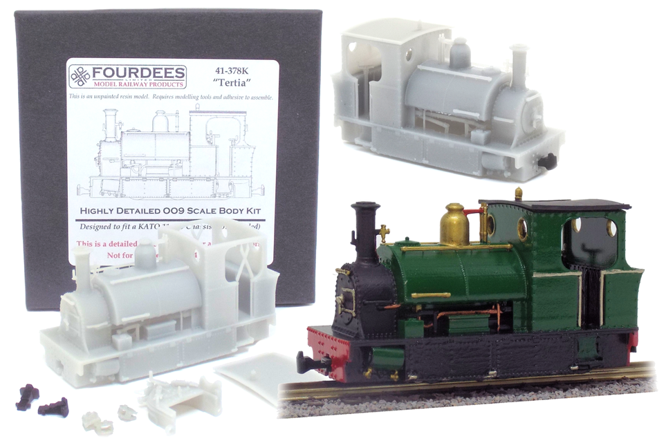 Fourdees Steam Locomotive 'Tertia' 009 / OO9 Kit for Kato 11-109 ...