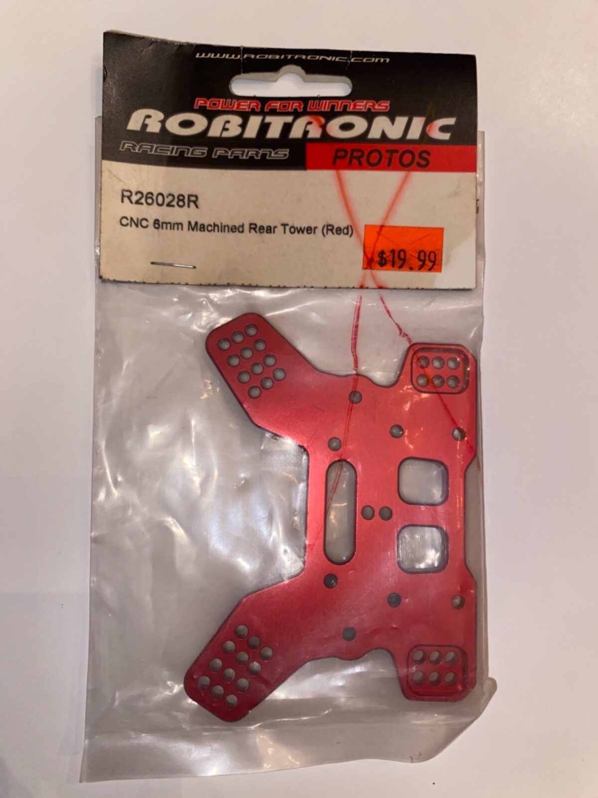 Robitronic Racing Parts CNC 6mm Machined Rear Tower (Red) #R26028R | eBay
