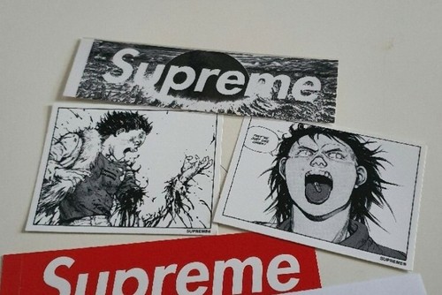 FW17 Supreme Akira Full Set Adesivi Box Logo 4 IN Totale Anime ...