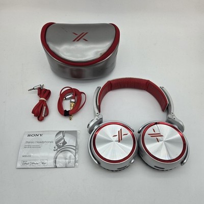 Sony MDR-X10 Foldable Headphones RED Silver Simon Cowell X Edition | eBay