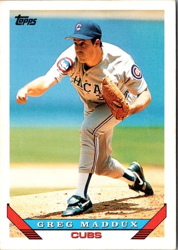 1993 Topps Greg Maddux #183 Chicago Cubs Baseball Card | eBay