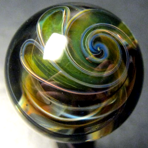 Boomwire Glass Marbles .75" handmade contemporary art sculpture ...