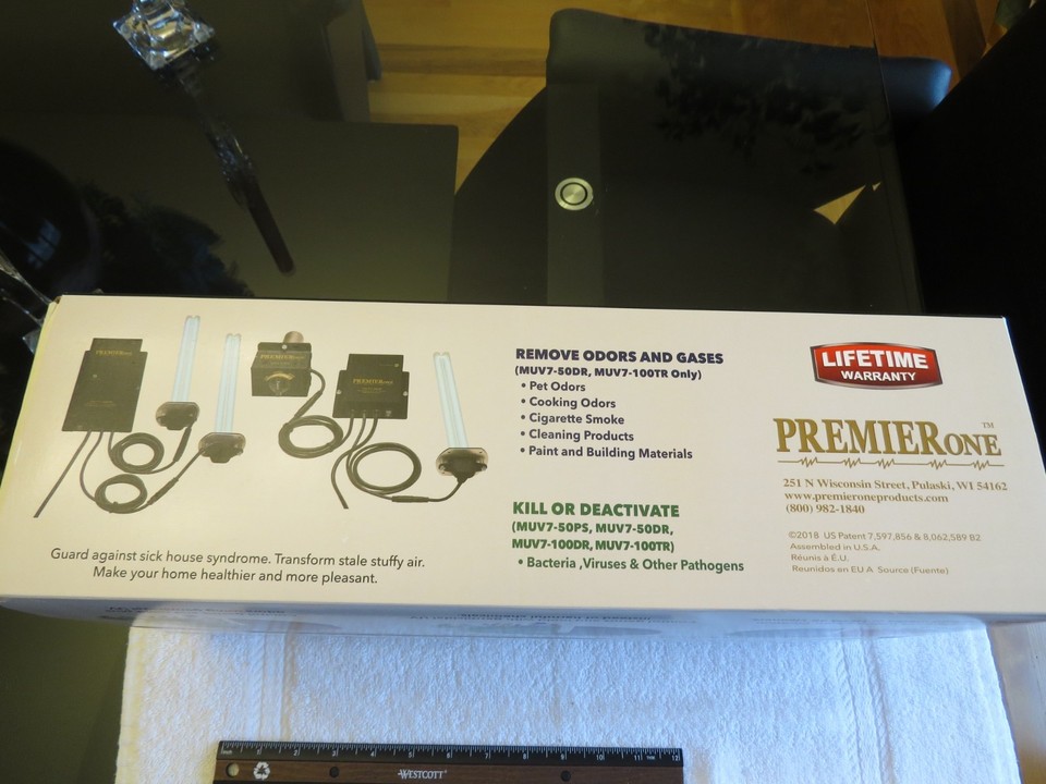 BRAND NEW PREMIER ONE MUV7-50-PS/RL 16" MULTIVOLTAGE UV GERMICIDAL AIR ...