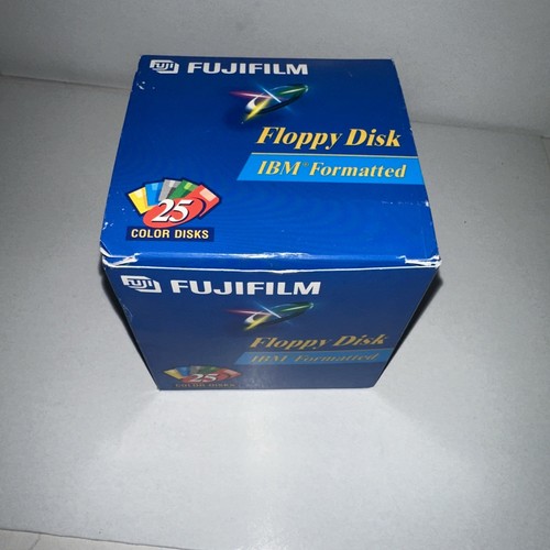 Fuji Fujifilm 3.5" Floppy Disks IBM Formatted 25 Pack Color High ...