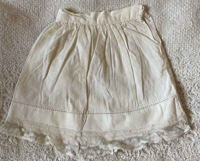 Antique White Cotton Half Slip For French or German Bisque Doll | eBay