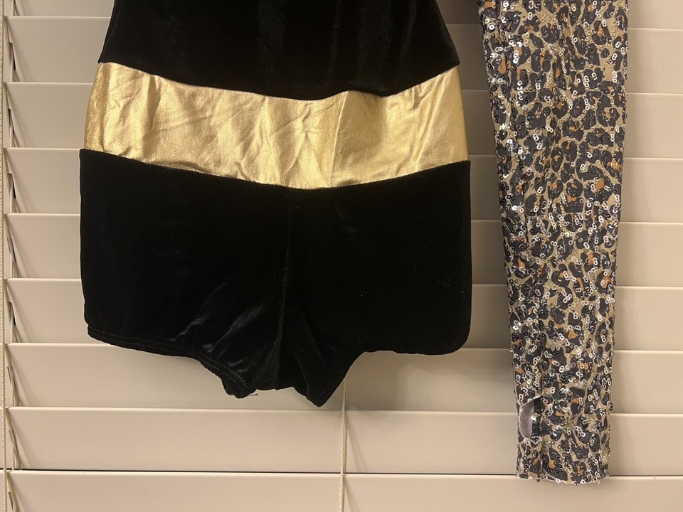 Art Stone Dance Costume Child Medium Animal Print Cheetah Unitard ...