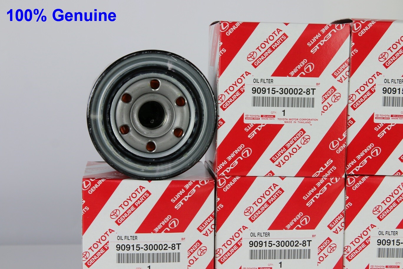 5 x Genuine Toyota Oil Filter for Landcruiser Hilux Prado Diesel 90915 ...