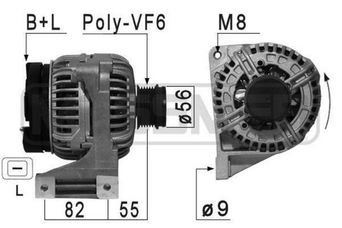 MESSMER Alternateur Dynamo 210881A pour VOLVO V70 II (285) S60 I (384 ...