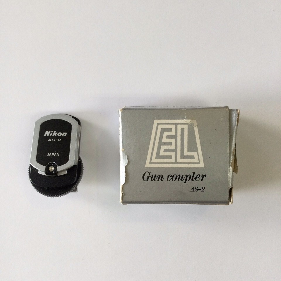 Nikon Flash Unit Gun Coupler AS-2 for Nikon F＆ F2 in Box ＆English ...
