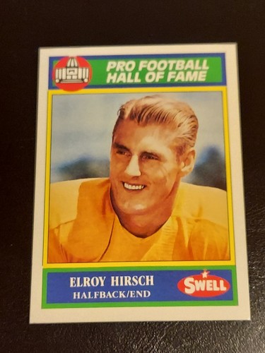 1990 Swell Pro Football Hall Of Fame, Card #61, ELROY HIRSCH, Los ...