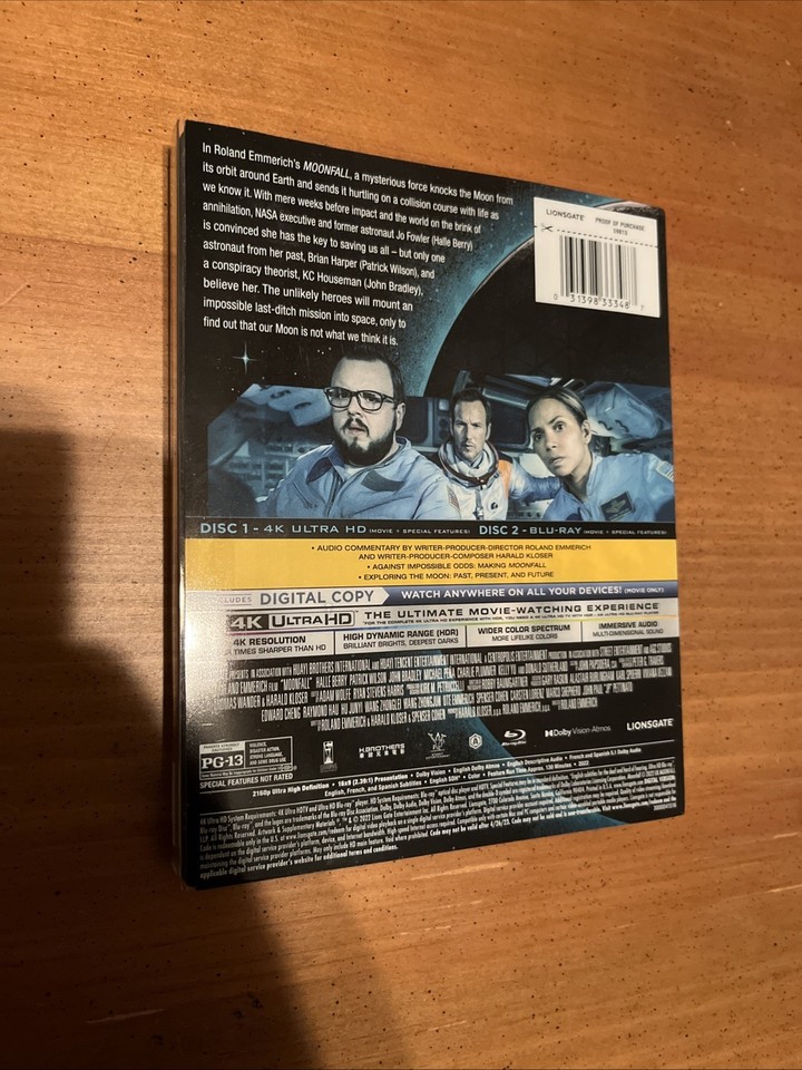 Moonfall Limited Edition Steelbook (4K UHD/Blu-ray) OOP Slipcover ...