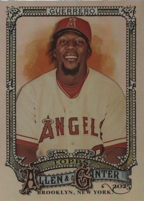2025 Topps Allen & Ginter - Vladimir Guerrero #327 Silver Portrait for ...