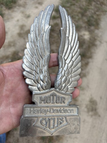 Vintage Used Harley Davidson Sissybar Eagle Wing Bar and Shield Cycles ...