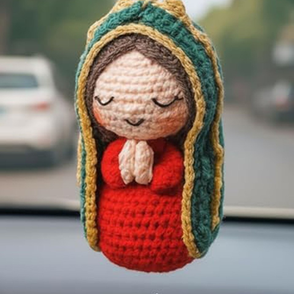 Handmade Virgin Mary Car Charm Spiritual Symbol for Interior Decoration ...
