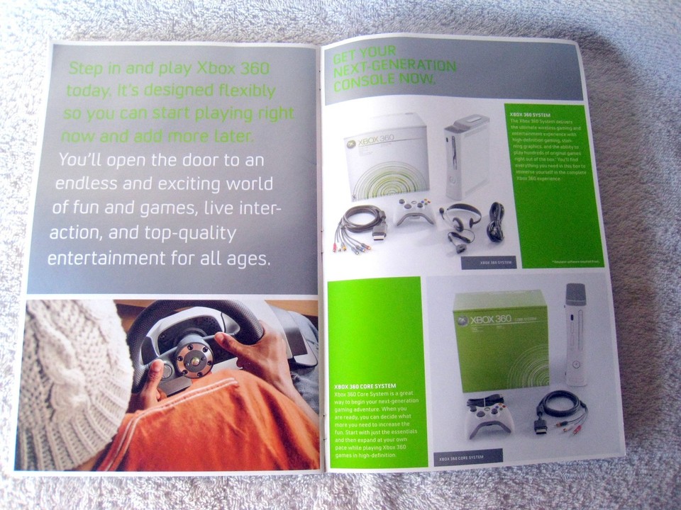 Microsoft XBOX 360 Promo Launch Pamphlet Catalogue Book 2006 | eBay ...