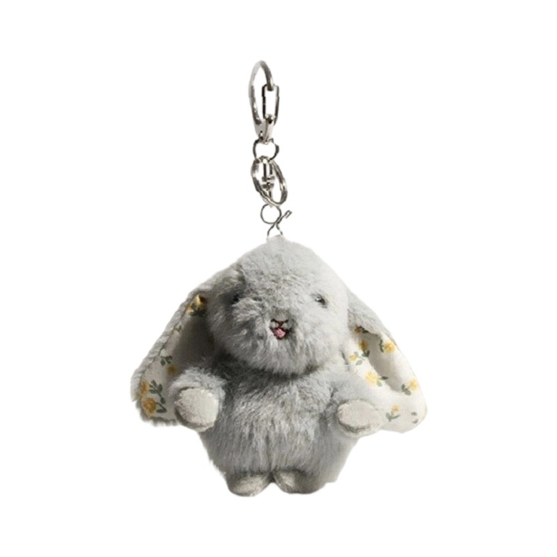 Cute Cartoon Rabbit Figure Bag Charm PP Cotton Texture Rabbit Hanging ...