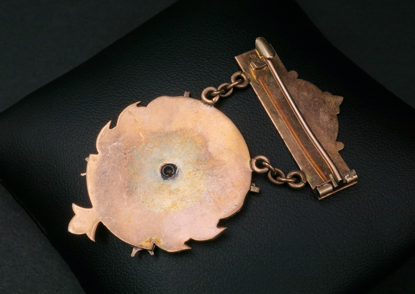 Victorian 14k Enamel 1st Class Marksman Award EIC Rifle Badge US Army ...