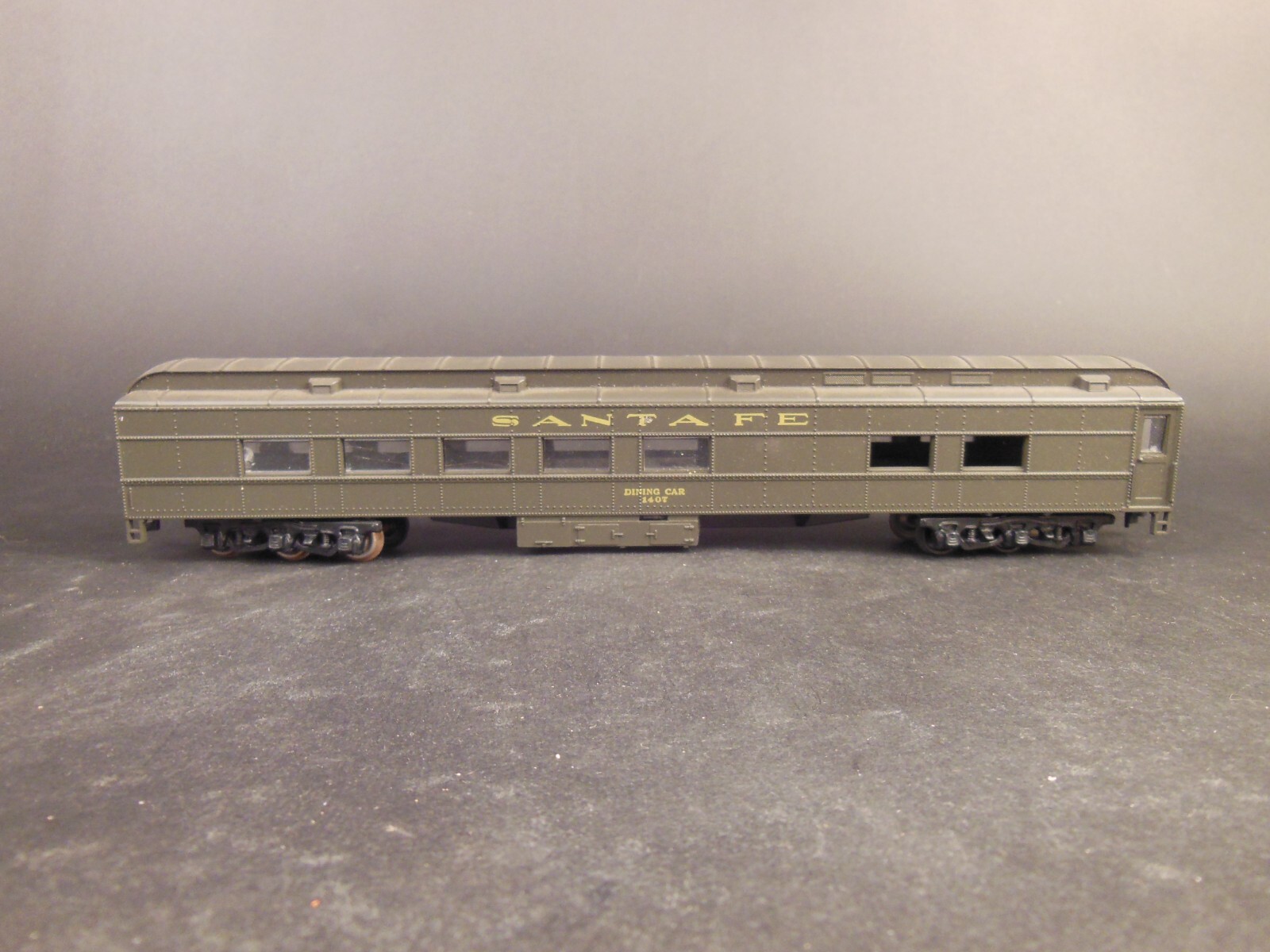 HO SCALE SANTA FE 1407 HEAVYWEIGHT DINING CAR | eBay