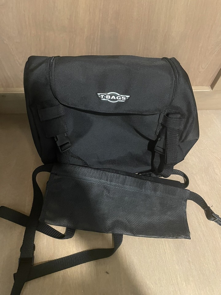 Genuine T-Bags Universal Lonestar Motorcycle Luggage Nylon Tour Pack 2 ...