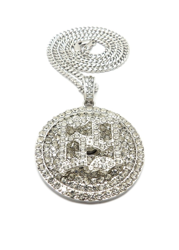 NEW ICED 69 SPINNER PENDANT WITH 24" 3mm CUBAN CHAIN | eBay