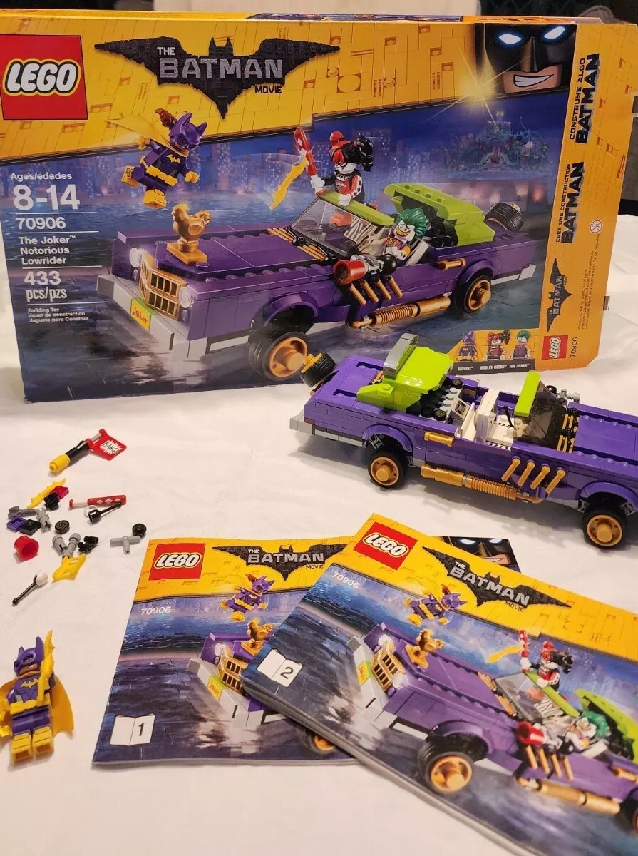 The Batman Movie 70906 Lego Set Complete, The Joker Notorious Lowrider