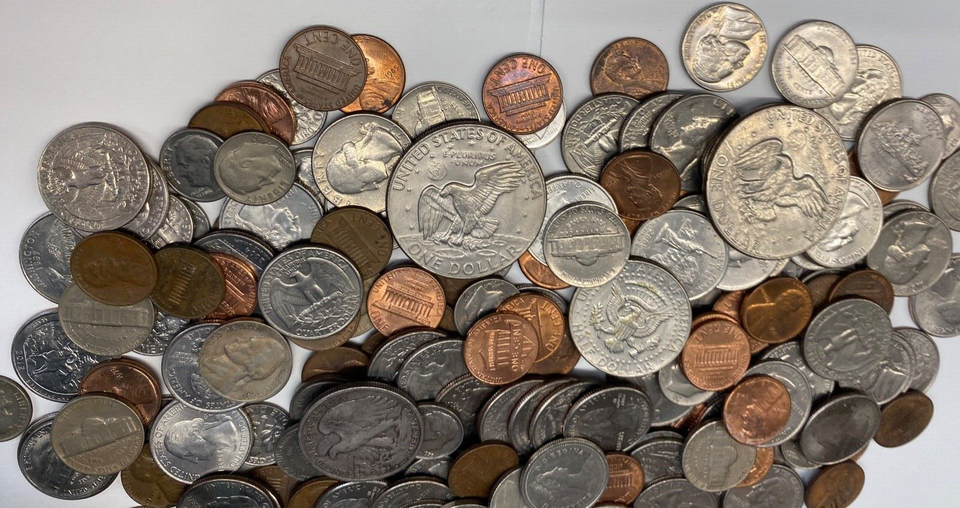 AMERICA: UNITED STATES MIXED CIRCULATED COINS - 800 GRAMS : | eBay