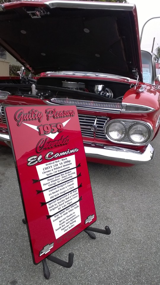 3D Car Show Sign Info Board Ford Dodge Mopar Chevy Custom Hot Rod Display | Cars